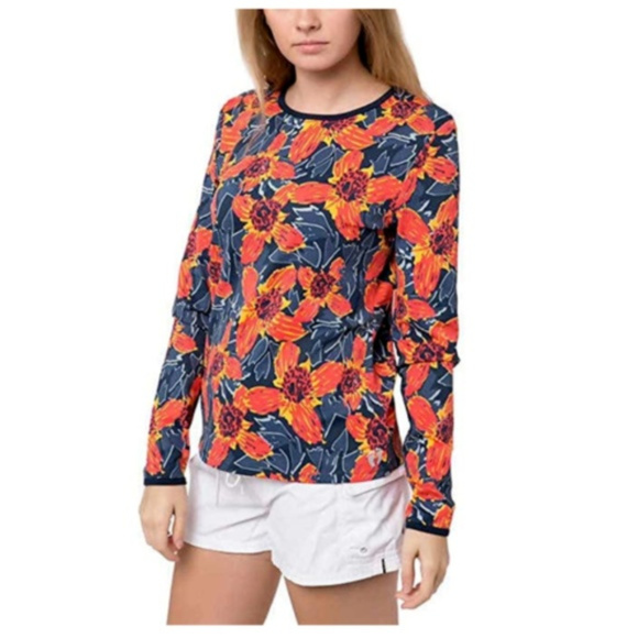Hang Ten | Tops | Hang Ten Womens Long Sleeve Rashguard With Upf 5 ...